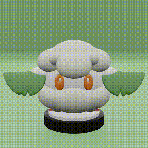 🐉 Pokemon No. 546 Cottonee・ STL File for 3D printing・Cults