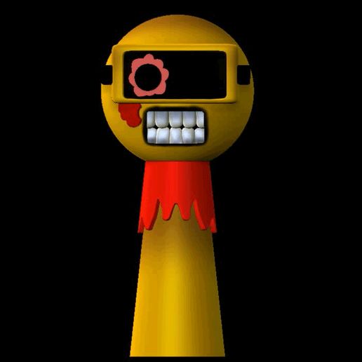 🦸 3D Sprunki Incredibox Garnold Horror Sprunki STL 3D Character Fanart ...
