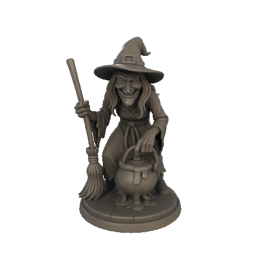 🎉 Grindlehook the Cauldron Hag・Free STL File for 3D printing・Cults