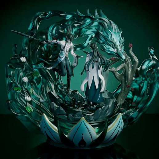 ⭐ Honkai: Star Rail - Dan Heng Imbibitor Lunae & Dan Feng Anime Figure ...