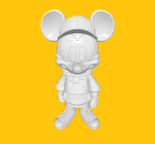 🐁 Mickey Mouse Urban Vibes - Urban Street Style・ STL File for 3D ...