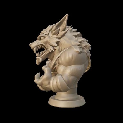 🐺 Warwick League Of Legends Statue・ STL File for 3D printing・Cults