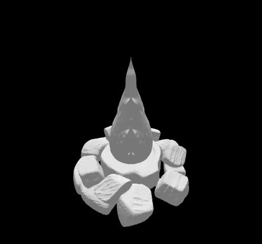 🔥 Stylized Cartoon Campfire 3D STL・ STL File for 3D printing・Cults