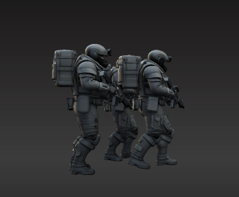 🎲 Recon Armored Soldiers Squad - Sci-Fi Tabletop Models・ STL File for ...