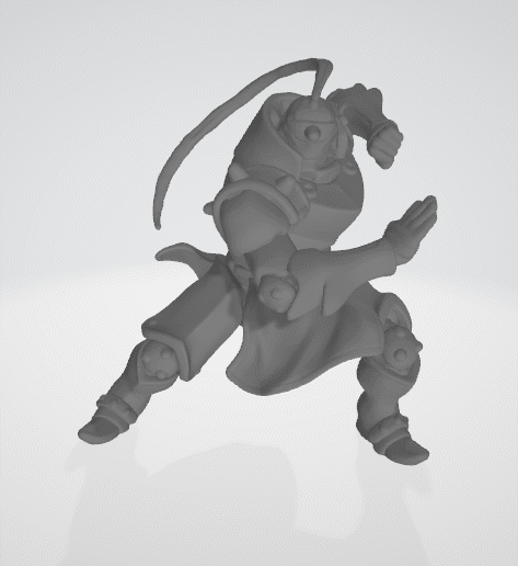 🤖 ALPHONSE ELRIC MINIATURE MODEL FOR GAMES RPG FULLMETAL ALCHEMIST DND ...