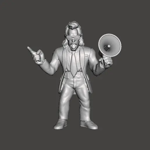 📣 WWF JIMMY HART SERIES 12 WWF HASBRO VINTAGE .OBJ .STL・ STL File for ...