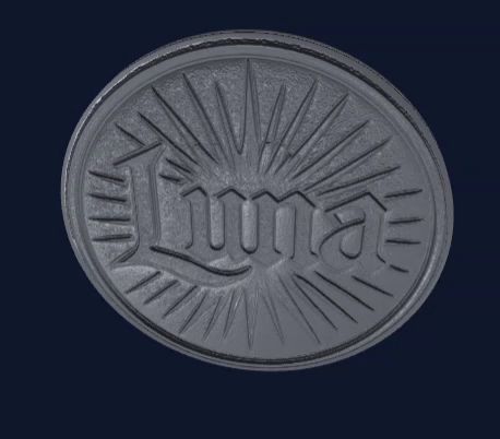 🪙 luna custom name coin token wall art・Fichier STL pour Impression 3D・Cults