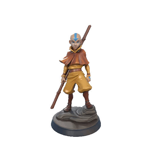 🧙 Aang (The Avatar), Avatar: The Last Airbender / D&D Miniature・ STL ...