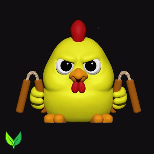 🐔 Chuck Chucks – Cute Martial Arts Chicken STL (FDM & Resin Ready)・Free ...