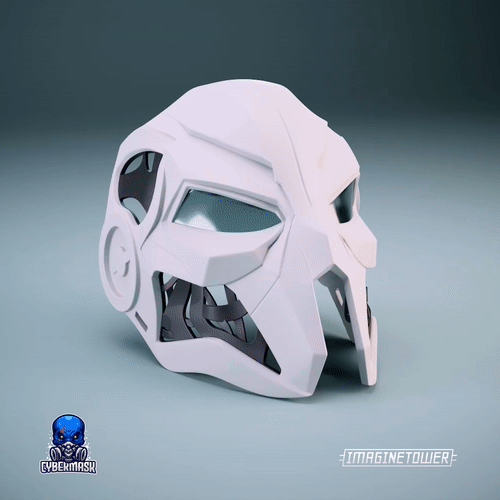 🍎 iMask by Apple — Sci-fi Cyberpunk Cosplay Mask Designed by AI・ STL ...
