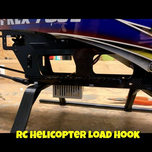 🚁 RC Helicopter Load Hook with Bambi Bucket servo connect・ STL File for ...