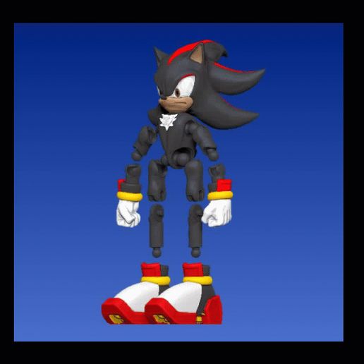 🦔 shadow the hedgehog articulated・ STL File for 3D printing・Cults