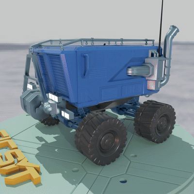 🚜 Tractor Satisfactory・ STL File for 3D printing・Cults