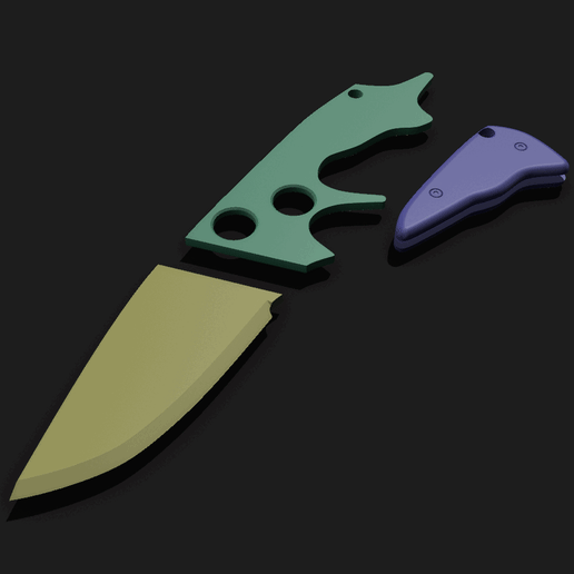 STL file Pocket Knife ( Prop-Knife ) 1/1 Scale 🔪 (3MF)・3D printer ...