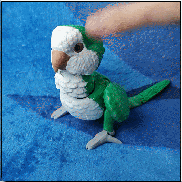 🦜 Quaker Articulated Figure・ STL File for 3D printing・Cults