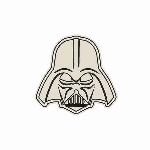 🍪 Darth Vader Cookie Cutter and Marker・ STL File for 3D printing・Cults