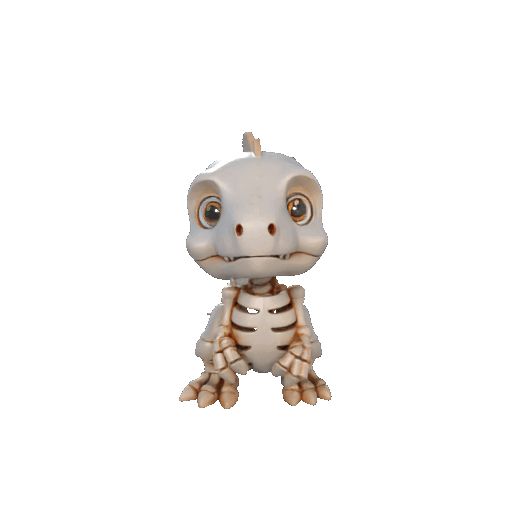 👶 Mechanical Articulated Cute Baby Dinosaur Skeleton・ STL File for 3D ...