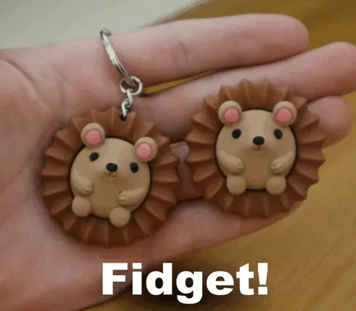 🦔 Hedgehog fidget・Free STL File for 3D printing・Cults
