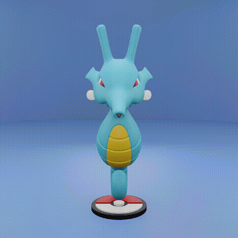 🐉 Pokemon No. 230 Kingdra・ STL File for 3D printing・Cults