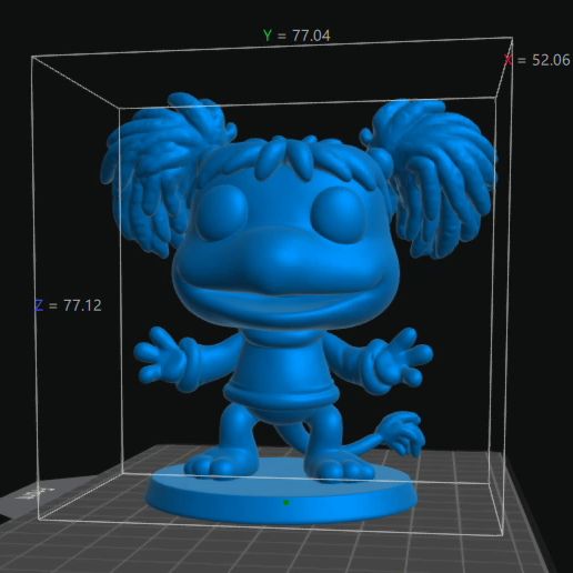 🪨 Red Fraggle - Fraggle Rock・ OBJ File for 3D printing・Cults
