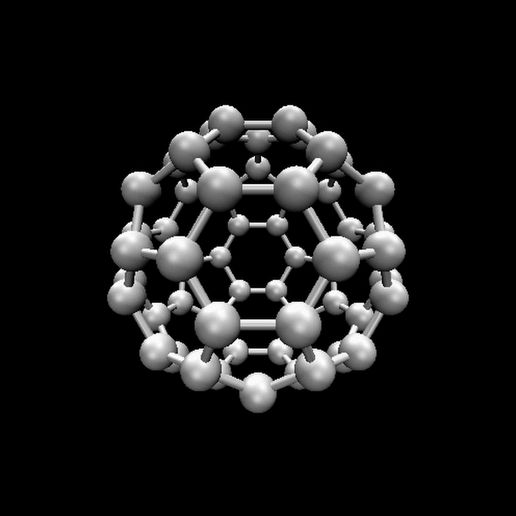 🎨 fullerene_C60・ STL File for ・Cults
