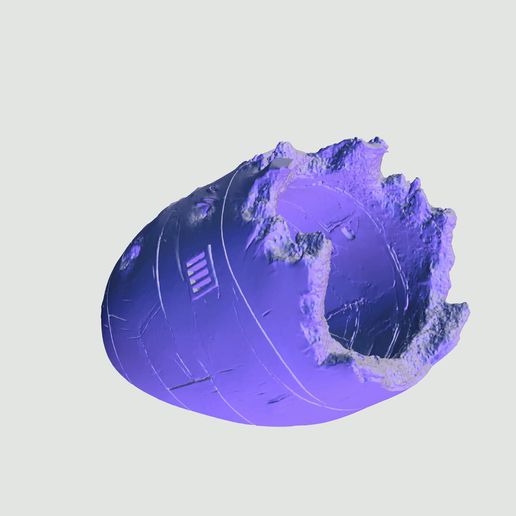 🚢 Crashed Ship Terrain - 4・Free STL File for 3D printing・Cults
