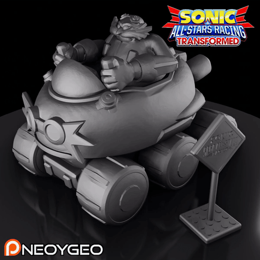 🎲 DR. EGGMAN - ROBOTNIK - SONIC & ALL-STARS RACING TRANSFORMED・ STL ...