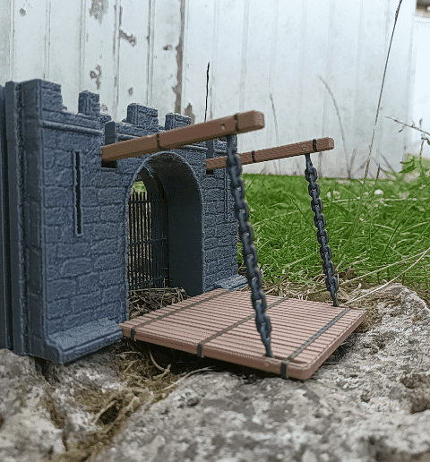 🏰 Castle drawbridge pack・ STL File for 3D printing・Cults