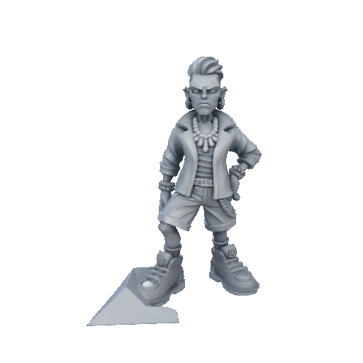 🎨 Rebel Punk Character Figure・ STL File for 3D printing・Cults