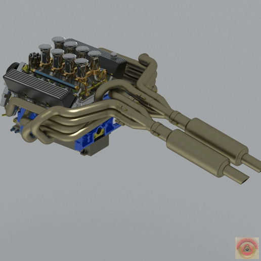 🚙 FORD 427 - Conversion Injection・ STL File for 3D printing・Cults
