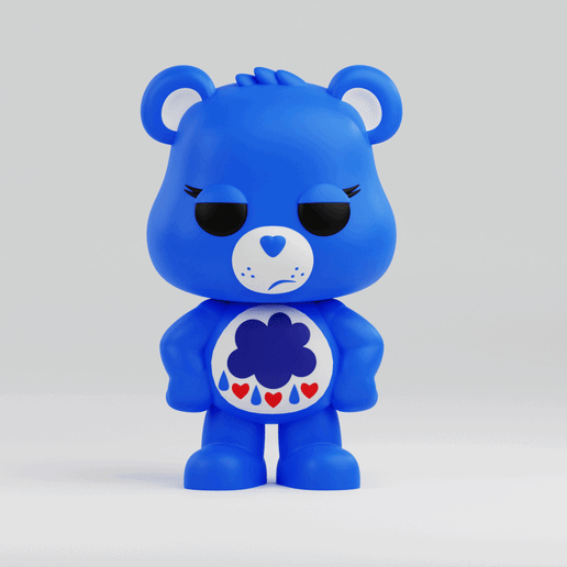 🐻 Grumpy Bear funko pop from the Care Bears franchise・Archivo STL para ...