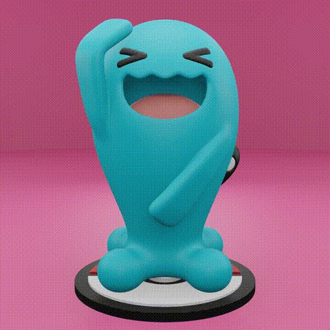 🐉 Pokemon No. 202 Wobbuffet・ STL File for 3D printing・Cults