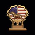 STL file American Bully Trophy Shield 🏆 ・3D printer model to download・Cults