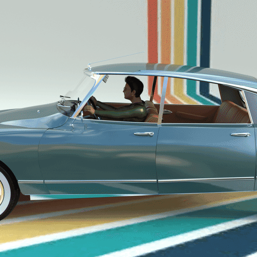 🆓 Driving・Free STL File for 3D printing・Cults