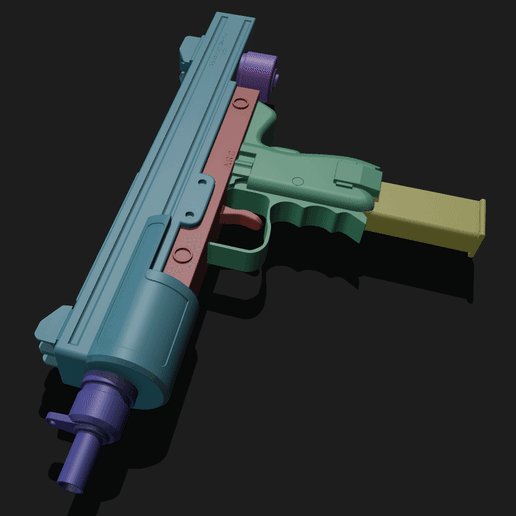STL file Socimi Type 821 SMG ( Prop-Gun ) 1/1 Scale 🔫 (3MF)・Template to ...