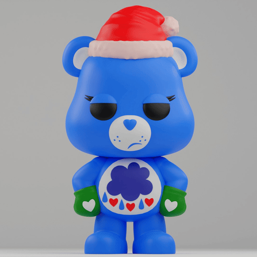 🐻 Grumpy Bear Christmas Funko 3mf and stls Care Bears Holiday Edition ...