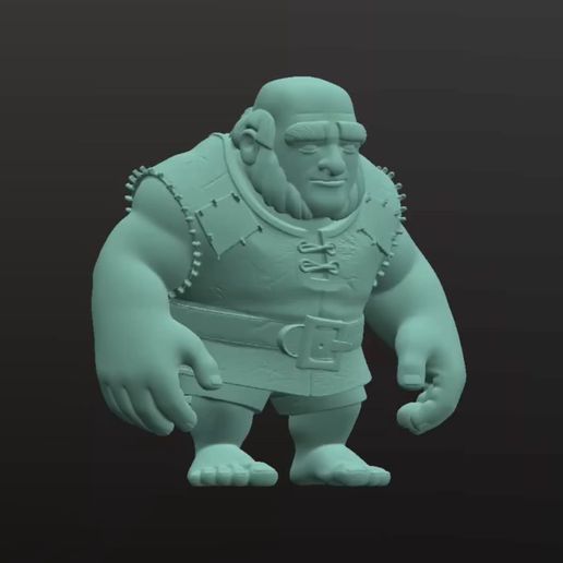 🤓 Giant - Clash of Clans / Clash Royale - Stylized Game Accurate 3D ...
