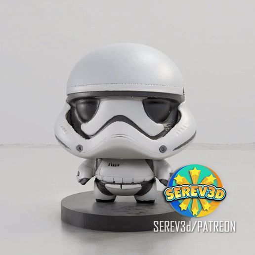 🫡 Mini Chibi Stormtrooper - Star Wars Figurine & Magnet - 3D Print STL ...