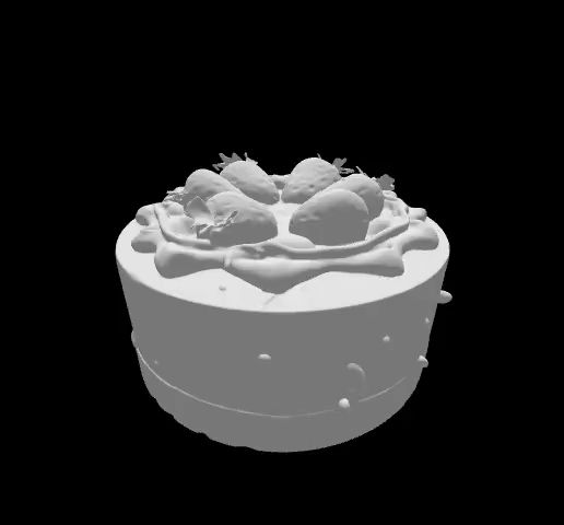 🍓 Strawberry Cream Cake・ STL File for 3D printing・Cults