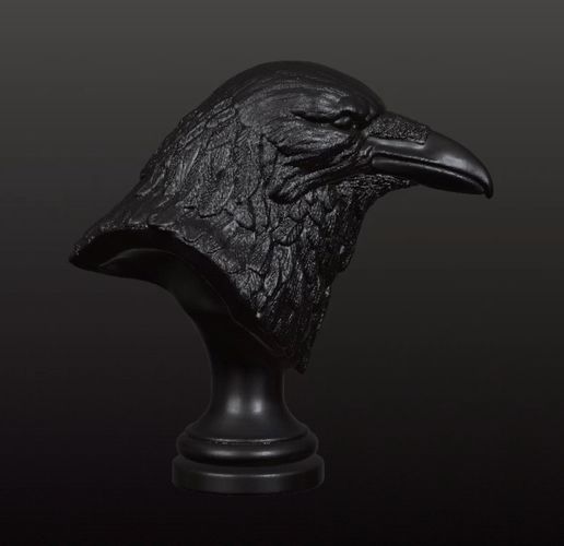 🐦 Raven head statue・ STL File for 3D printing・Cults