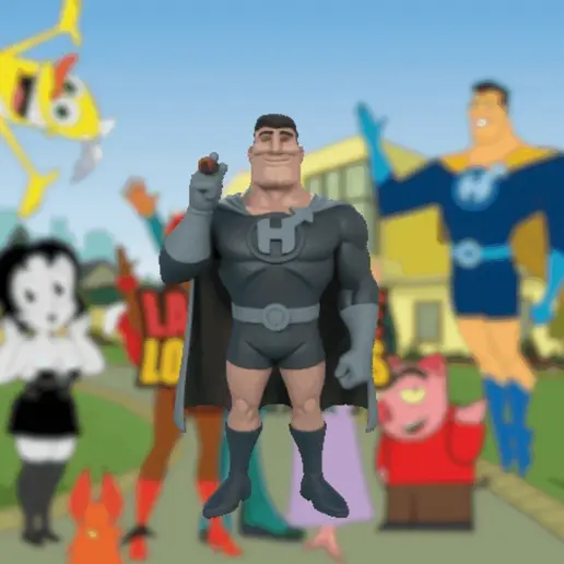 🏠 Capitanazo - Figura 3D estilo fanart : A Casa dos Desenhos・Arquivo ...