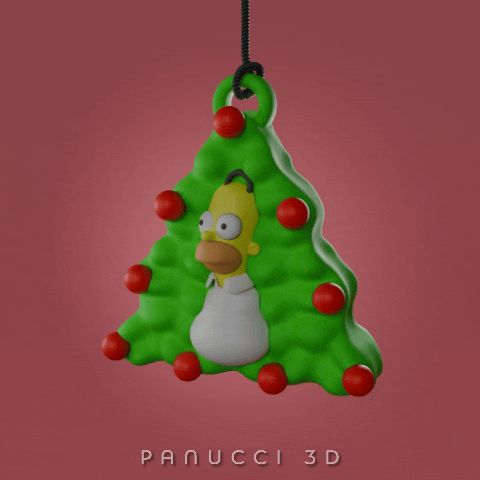 🎄 Homer christmas ornament / ( hanging for the tree)・ 3D File for 3D ...