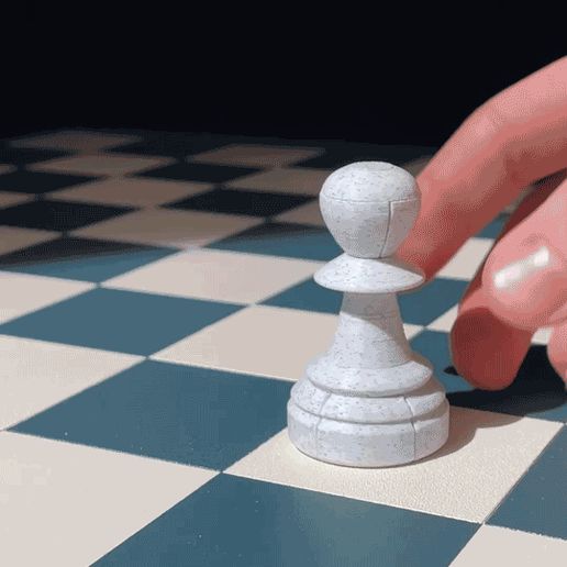 ♟️ Queen-Pawn - Chess Pawn that transforms into Queen・ 3D File for 3D ...
