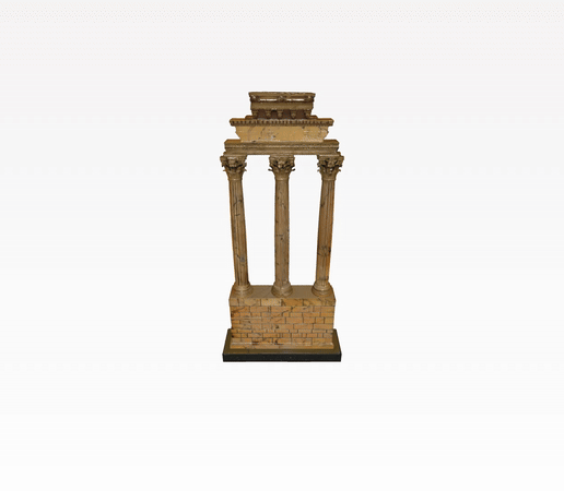 🏛️ Ancient Roman Triple Column Arch – Classical Architecture 3D ...