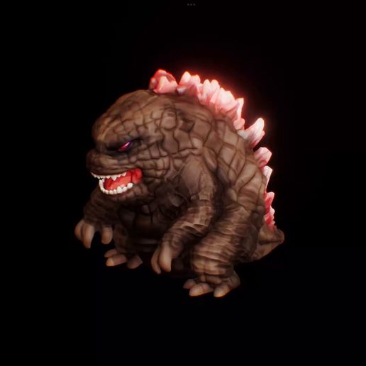👾 Godzilla Mini・Free STL File for 3D printing・Cults