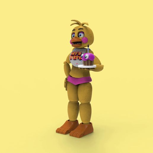 🐇 Toy Chica - FNAF 2・ STL File for 3D printing・Cults
