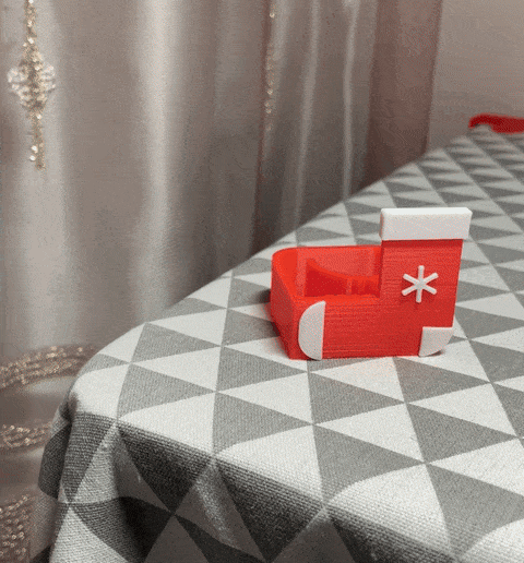 🎄 Stocking Table Cloth Clip・Free STL File for 3D printing・Cults