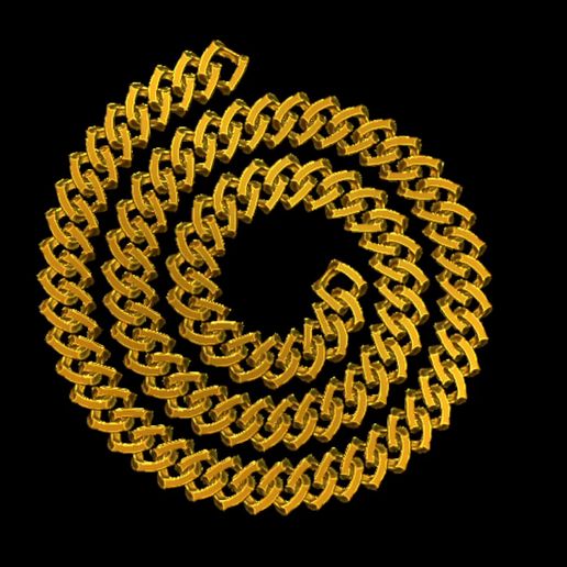 📿 cuban chain v.2・ STL File for 3D printing・Cults