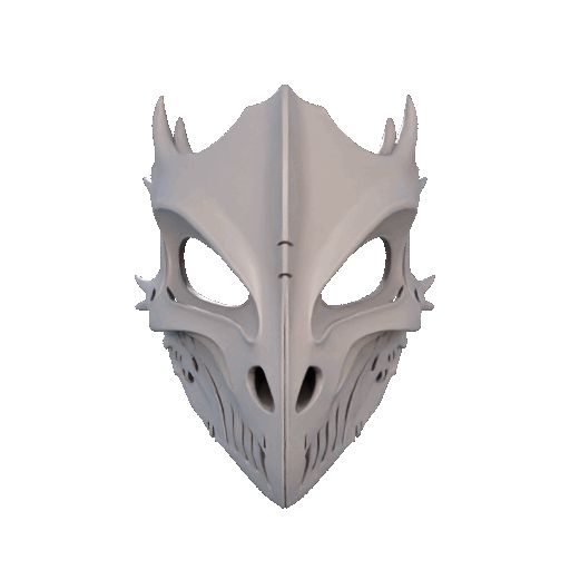 🦖 Minimalist Dinosaur Skull Face Mask・ STL File for 3D printing・Cults