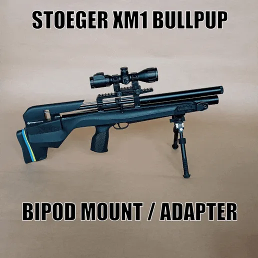 STL file Stoeger XM1 bullpup / bullshark bipod mount adapter 🔫 ・3D ...